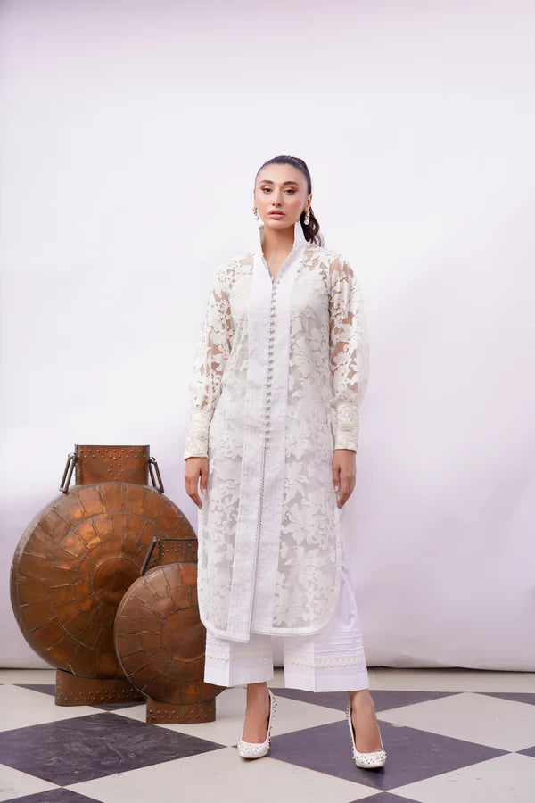 White Net Puffer – Auraa Official